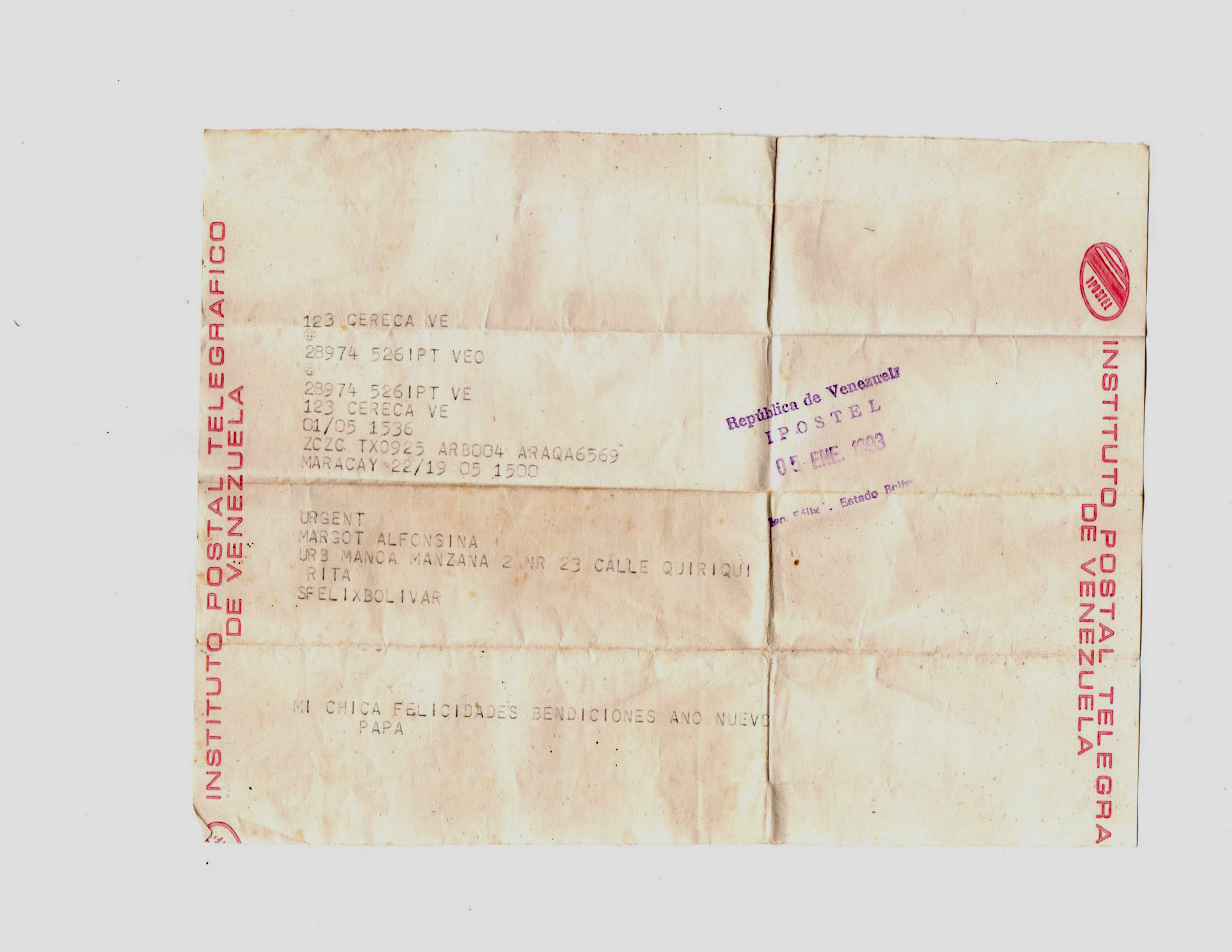 TELEGRAMA DE IPOSTEL – Scan project